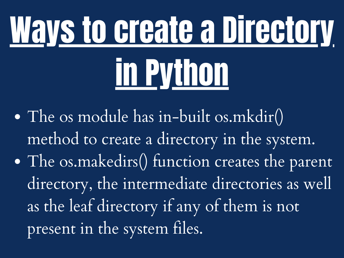 How To Create A Directory In Python Pakainfo how-to-create-a-directory-in-python-pakainfo